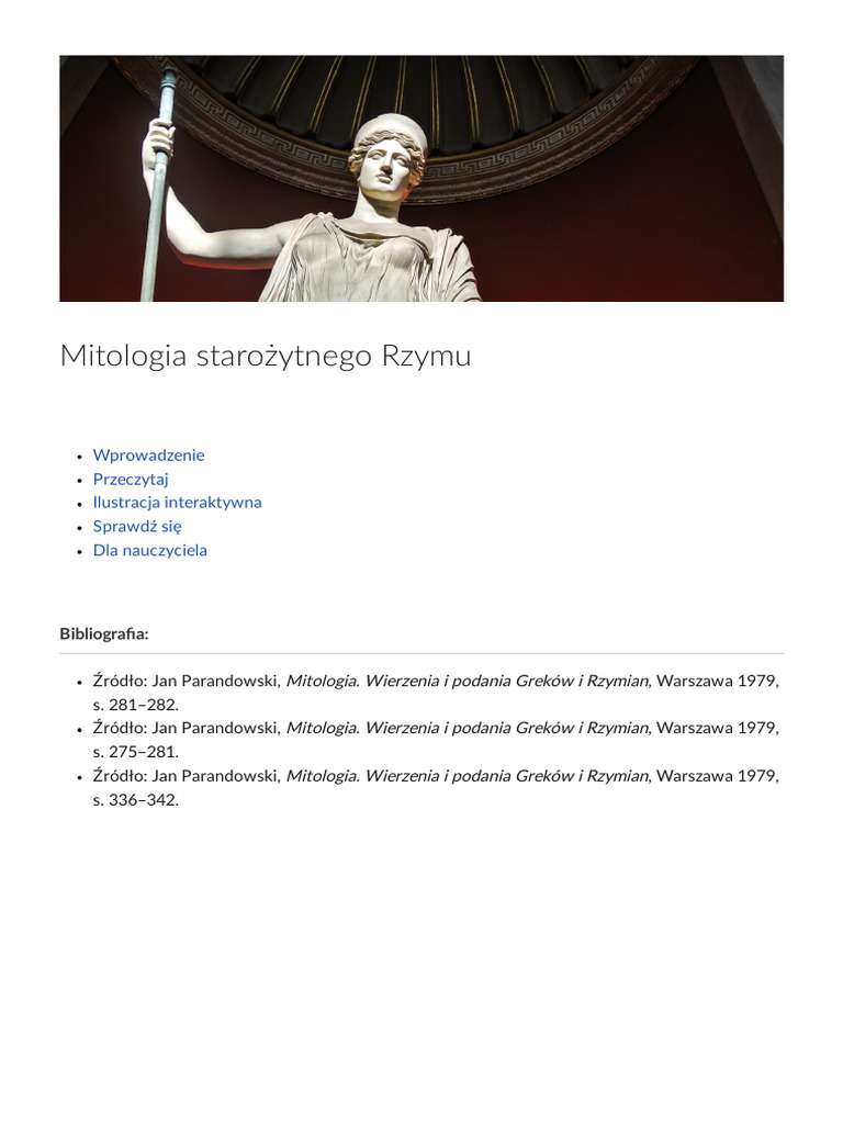 Mitologia Starozytnego Rzymu | PDF