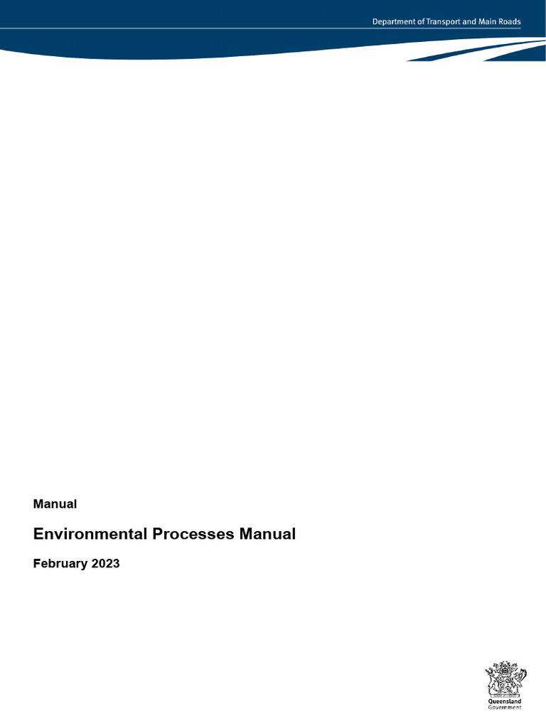 Environmental Processes Manual | PDF