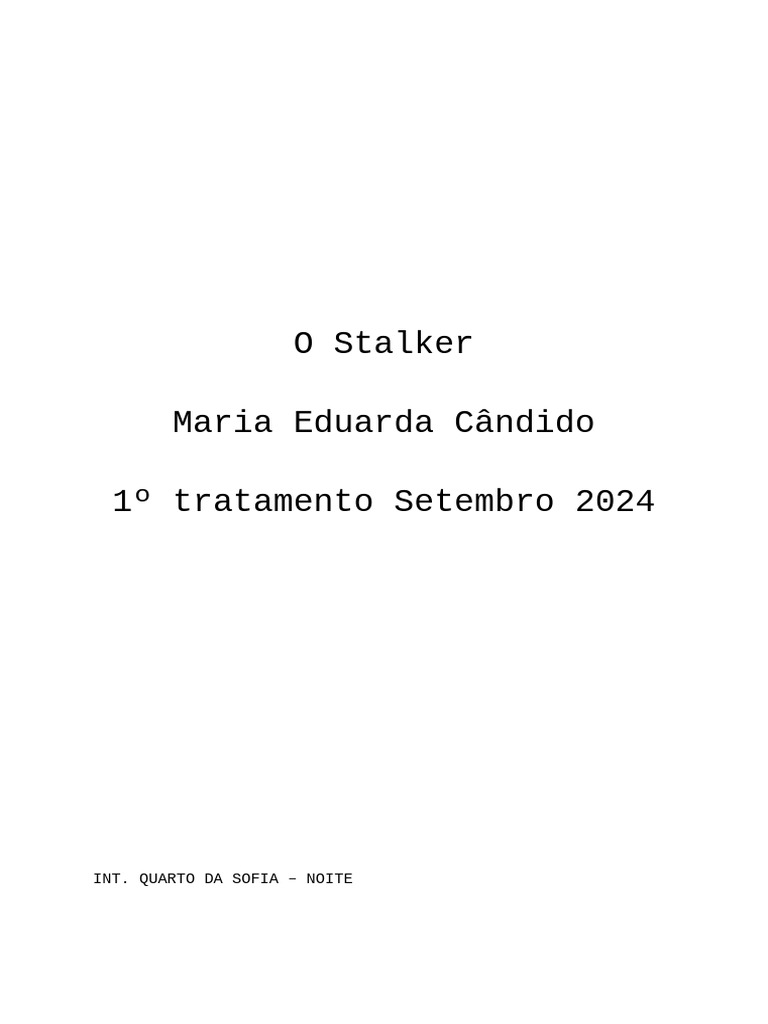 Roteiro O Stalker | PDF