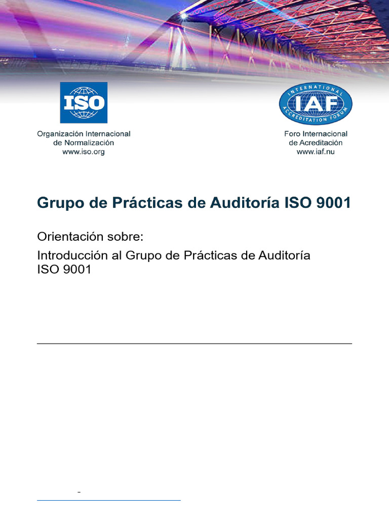 00-Introducci N Al Grupo de PR Cticas de Auditor¡a ISO 9001 | PDF | Organización internacional ...