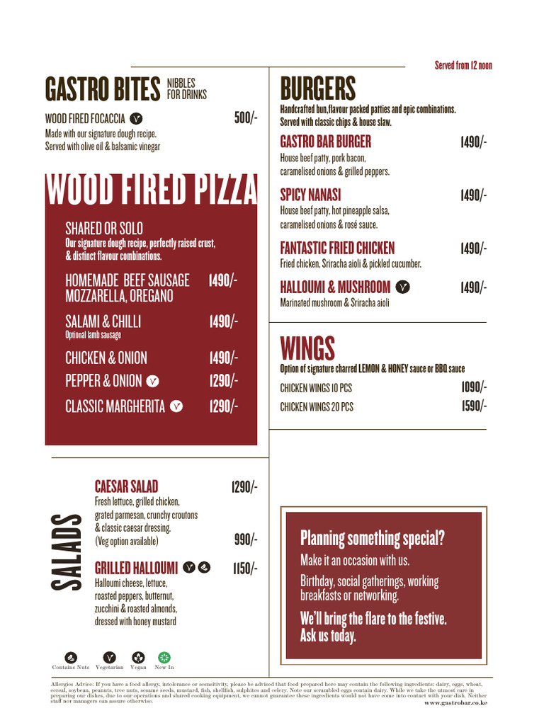 Artcafe Food Menu - 191023 | PDF