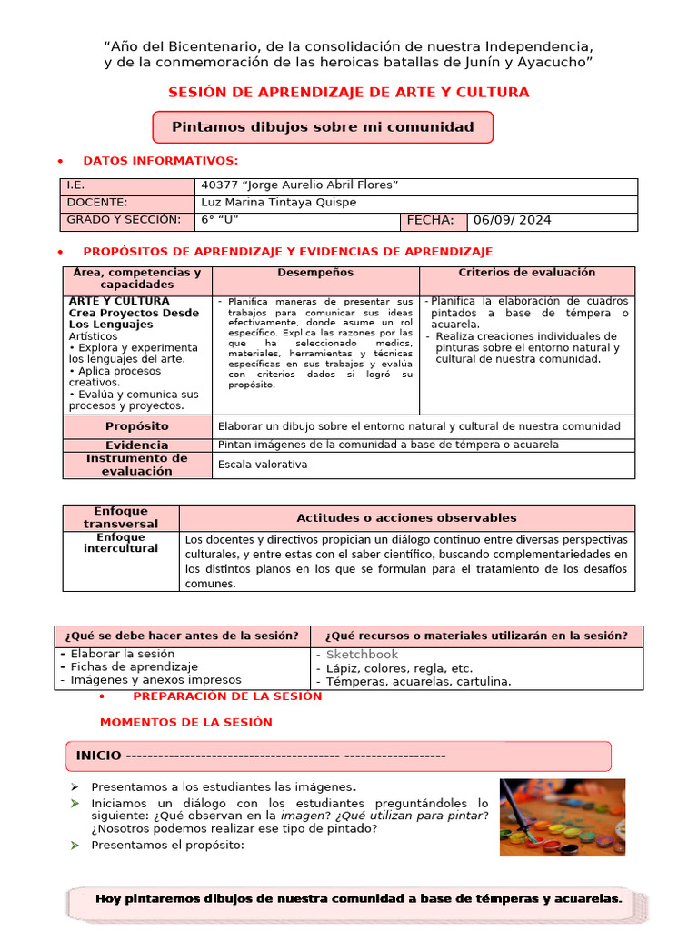 Ses-Viern-Arte-Pintamos Lugares de Nuestra Comunidad | PDF ...