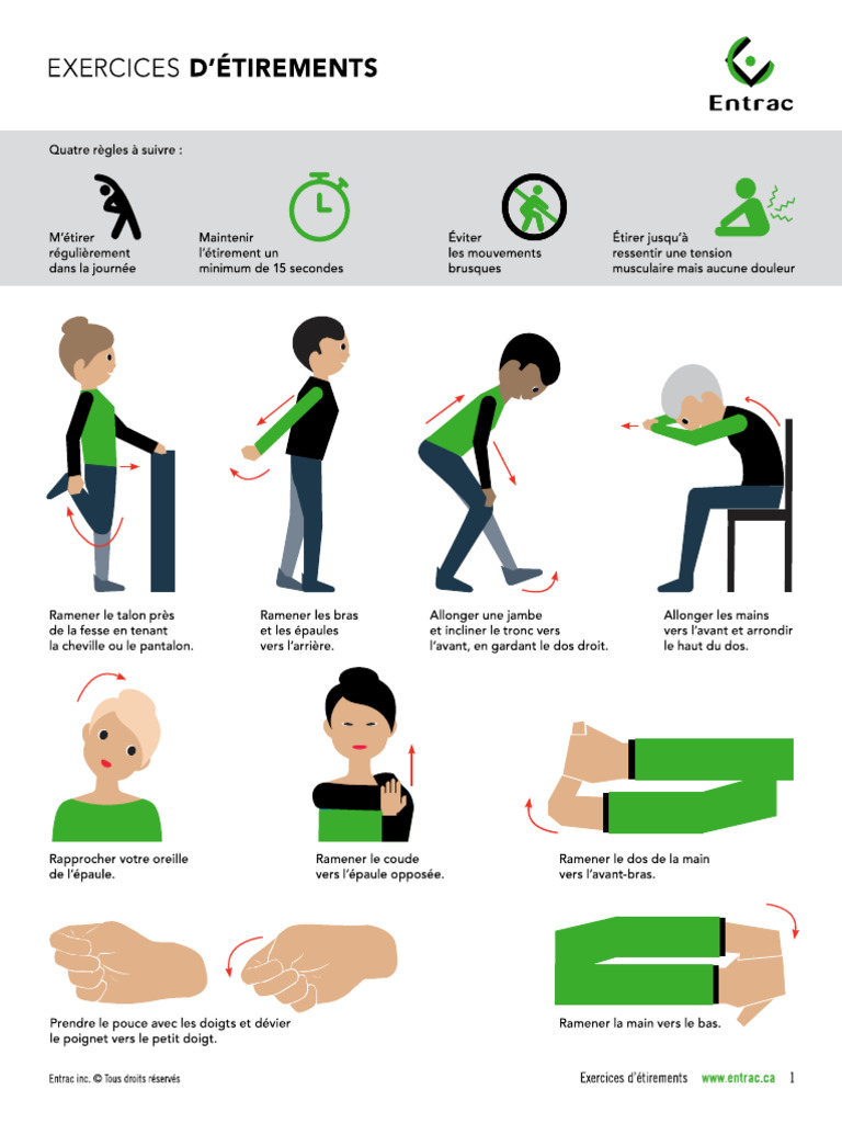 Entrac Exercices-Etirements | PDF