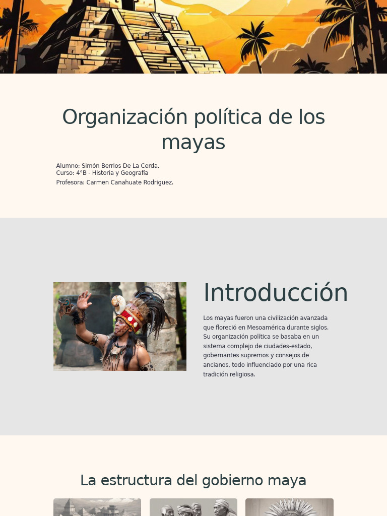 Simón Berrios-Organización Politica Maya | PDF