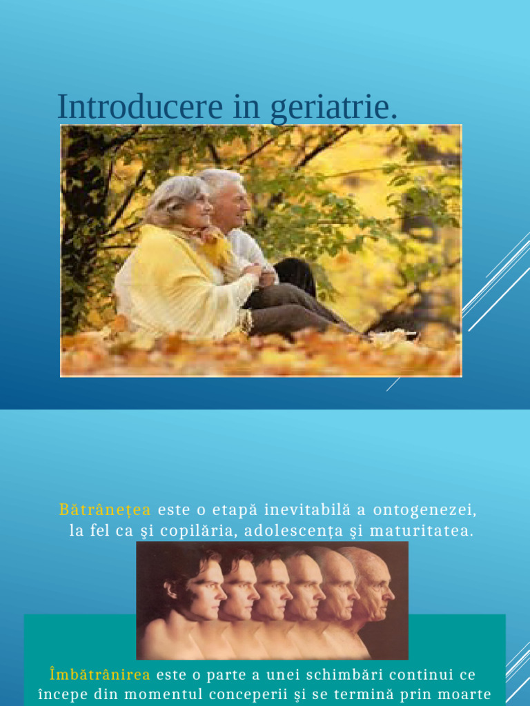 Introducere Geriatrie | PDF