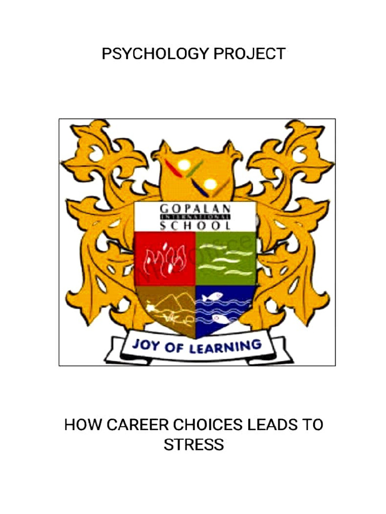 Psychology Project Stress | PDF