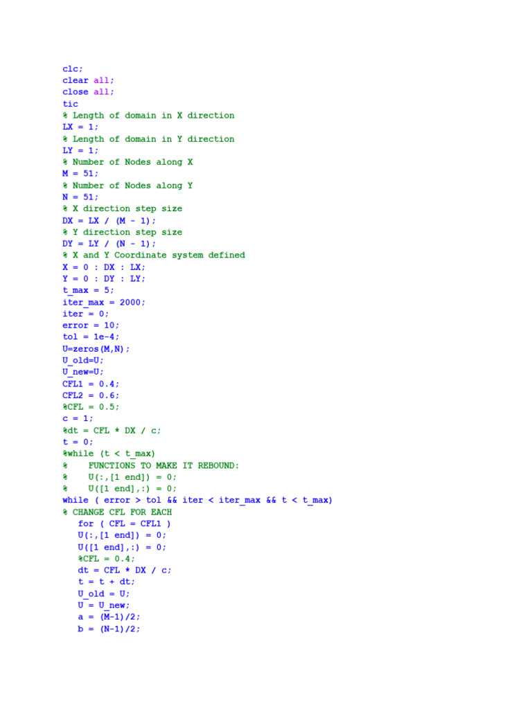 MATLAB Fourbar Master Code | PDF | Algorithms | Teaching Methods & Materials
