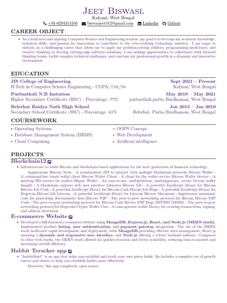JEET-CV-Academic_CV_Template | PDF