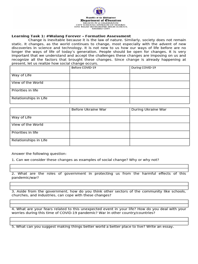 Learning Task 1 UCSP | PDF