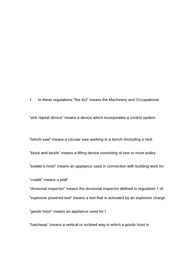 Driven Machinery Regulations Overview | PDF | Blade | Belt (Mechanical)