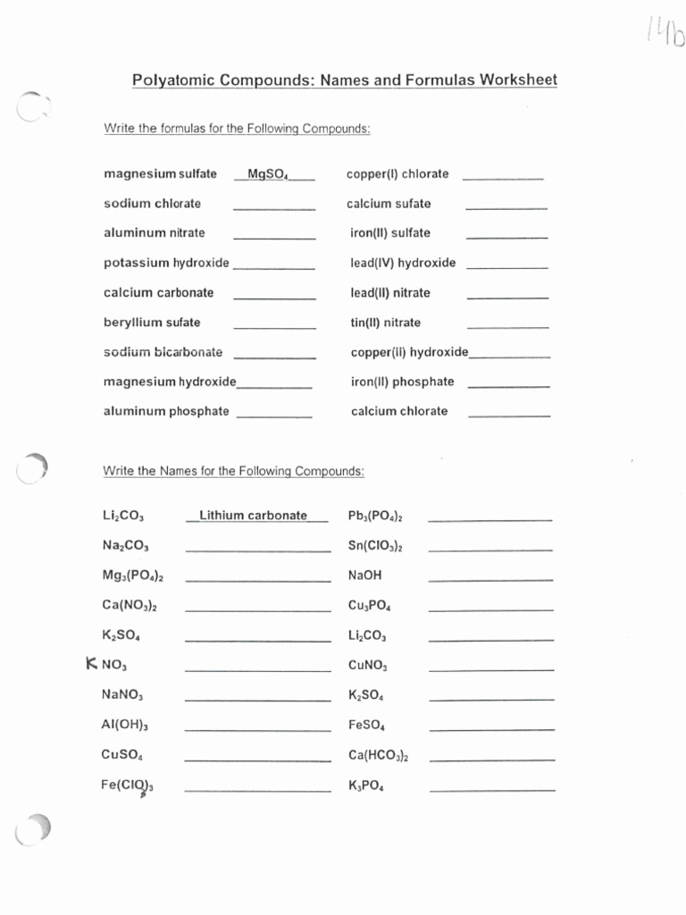 19 Polyatomic Compounds | PDF