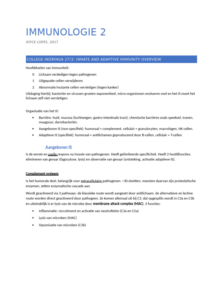 Immunologie 2 | PDF