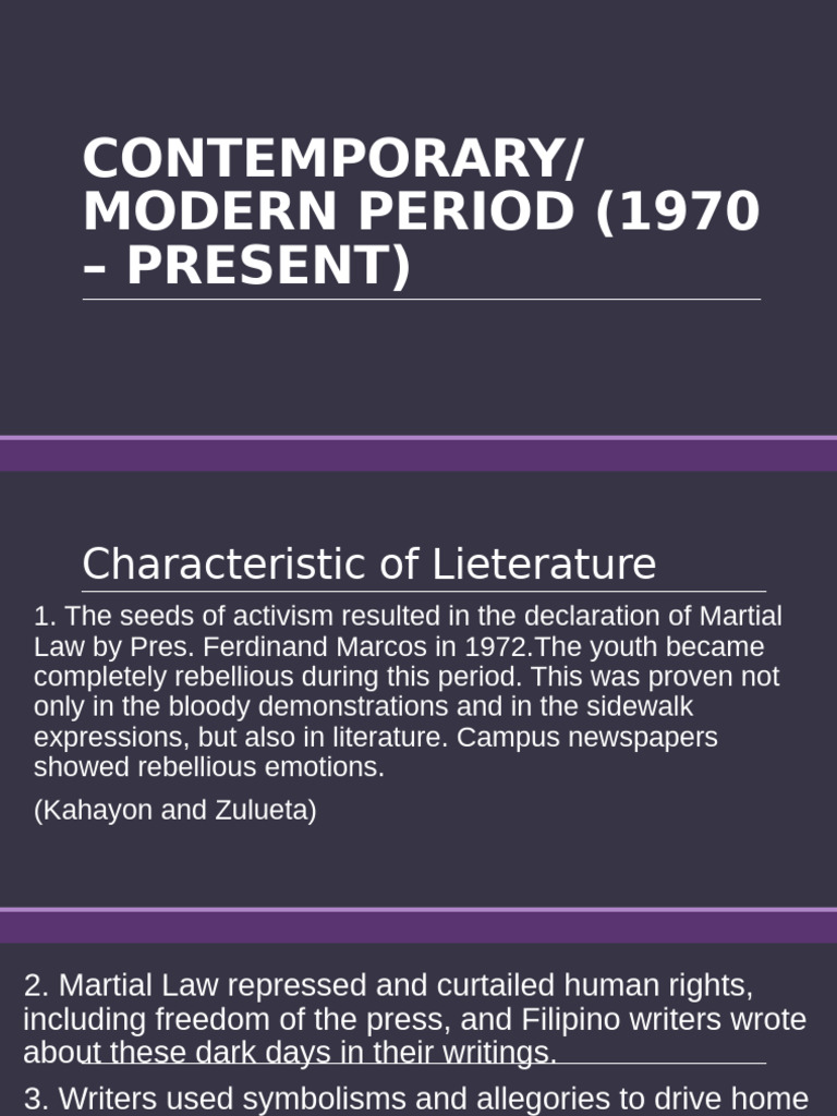 CONTEMPORARY Period | PDF | Social Science | History
