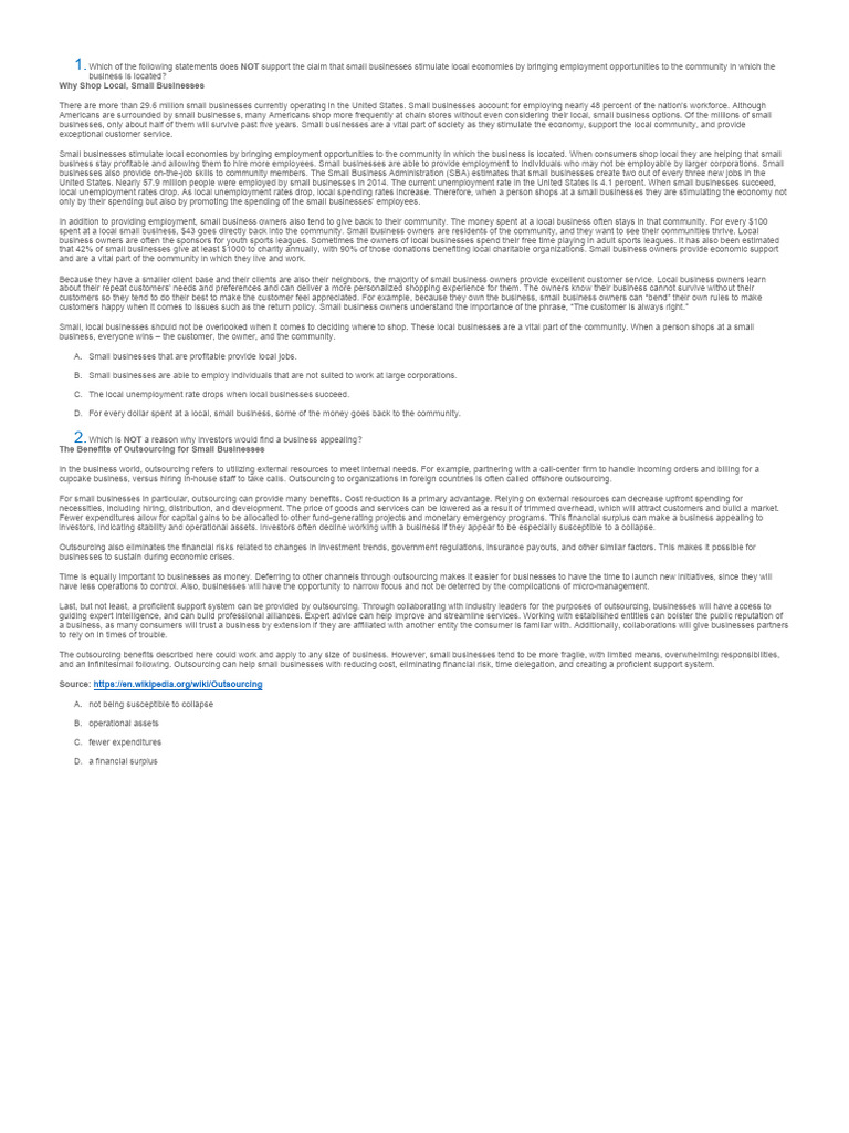 RLA Question 13 | PDF