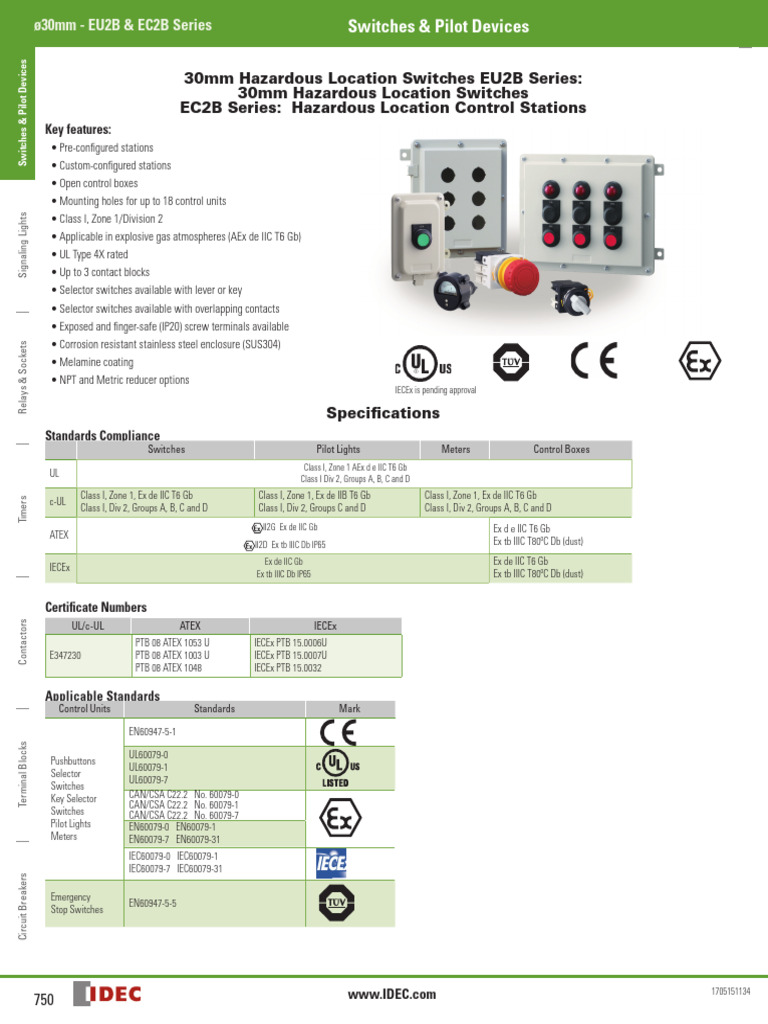 IDEC-EU2B-Catalog | PDF