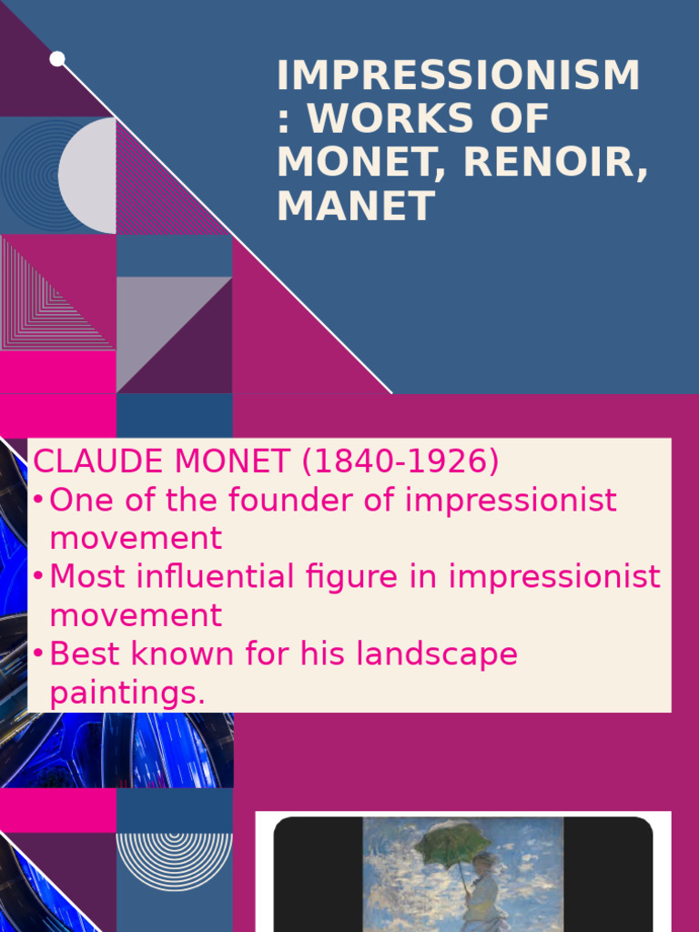 impressionism works of Monet | PDF