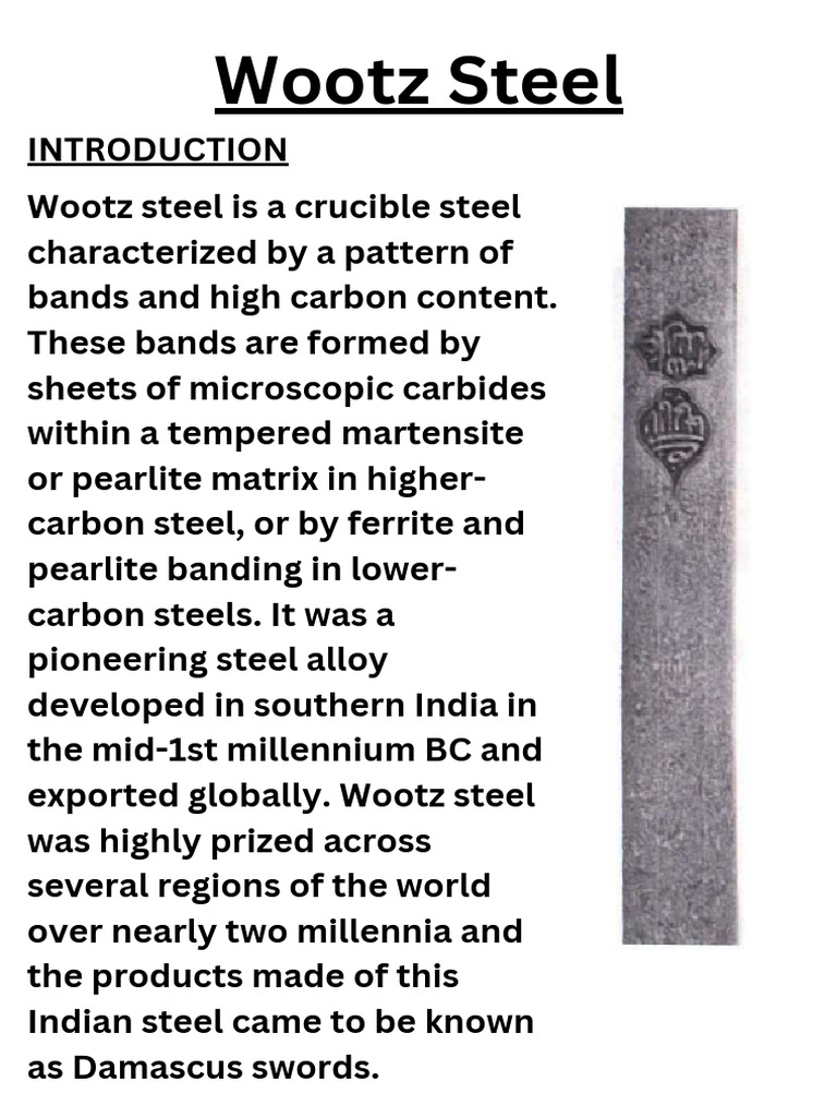 Wootz Steel | PDF