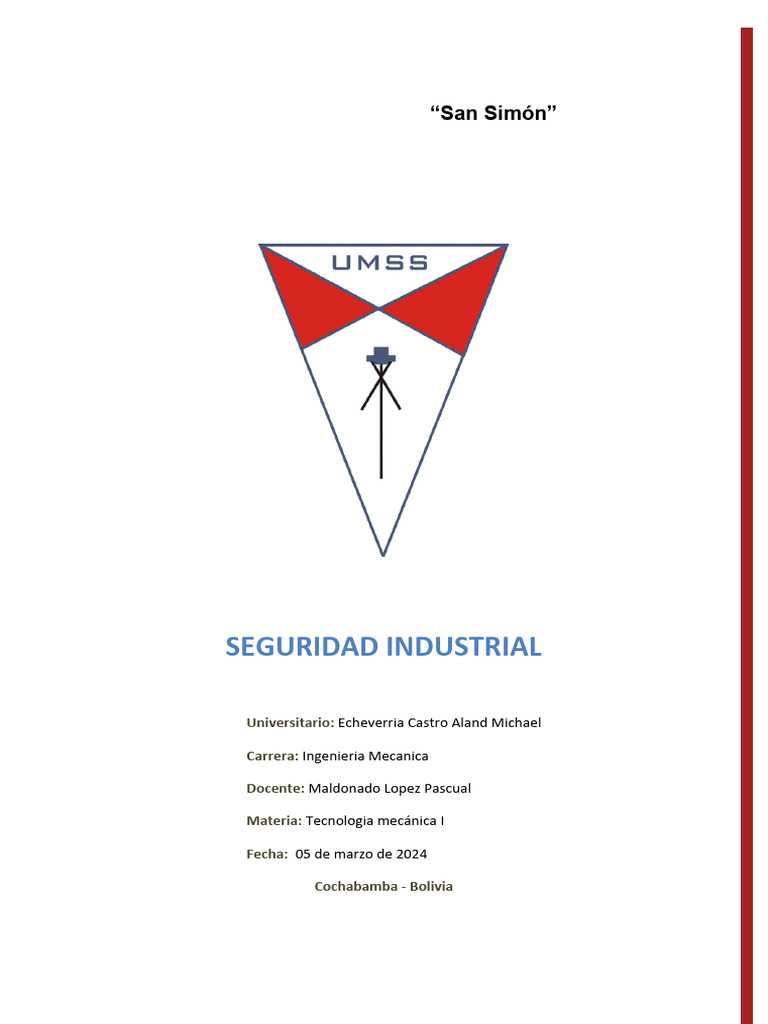 Echeverria Castro Aland Michael_ SEGURIDAD INDUSTRIAL | PDF