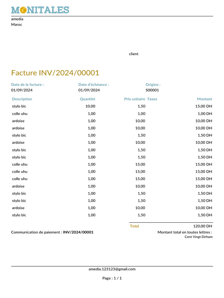 Inv 2024 00001 | PDF