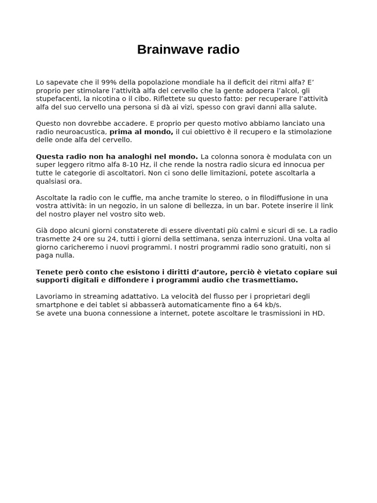 Brainwave Radio | PDF