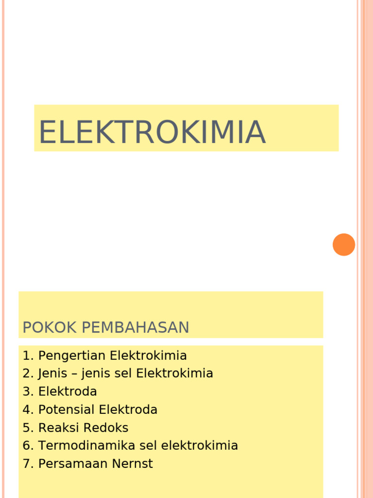 Elektrokimia | PDF