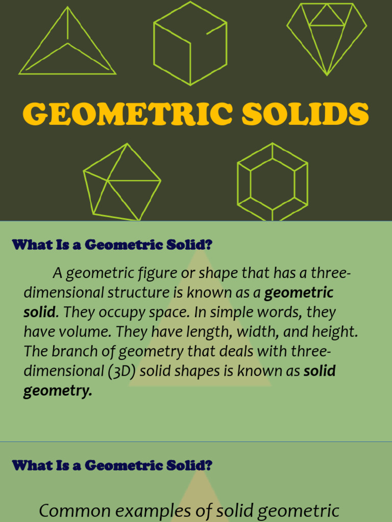 GEOMETRIC-SOLIDS | PDF