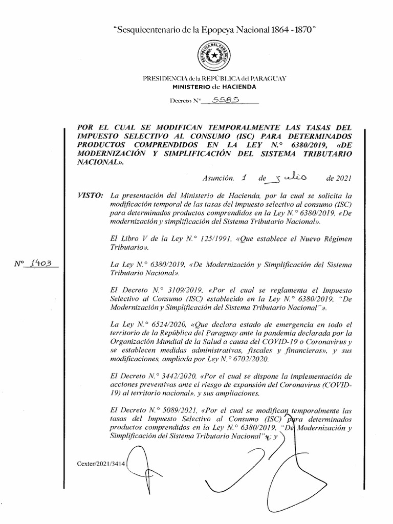 4 Decreto 5585 Ley 6380 | PDF