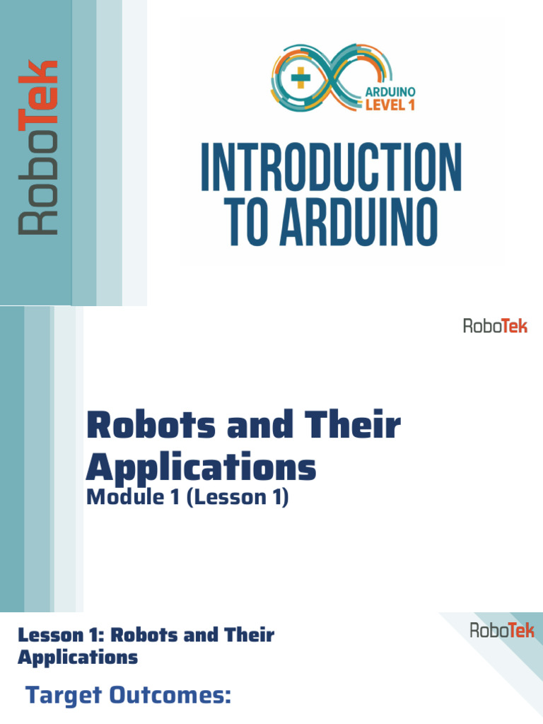Robotics-1-Lesson-1 Buk | PDF