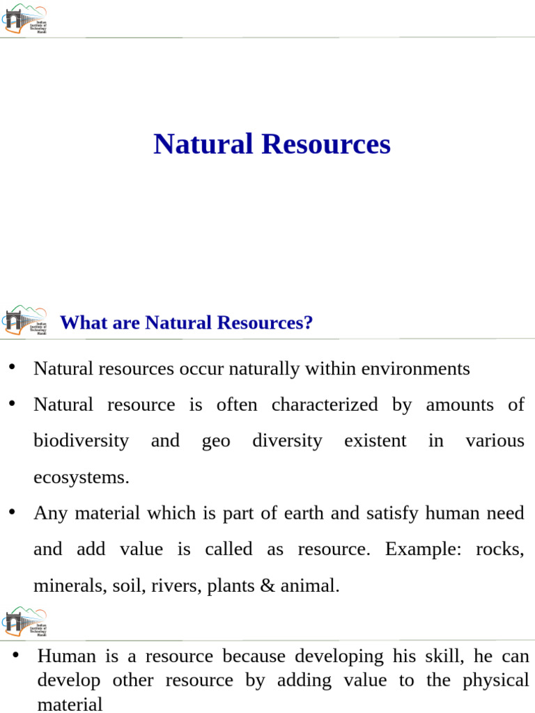 Natural Resources and Forest | PDF