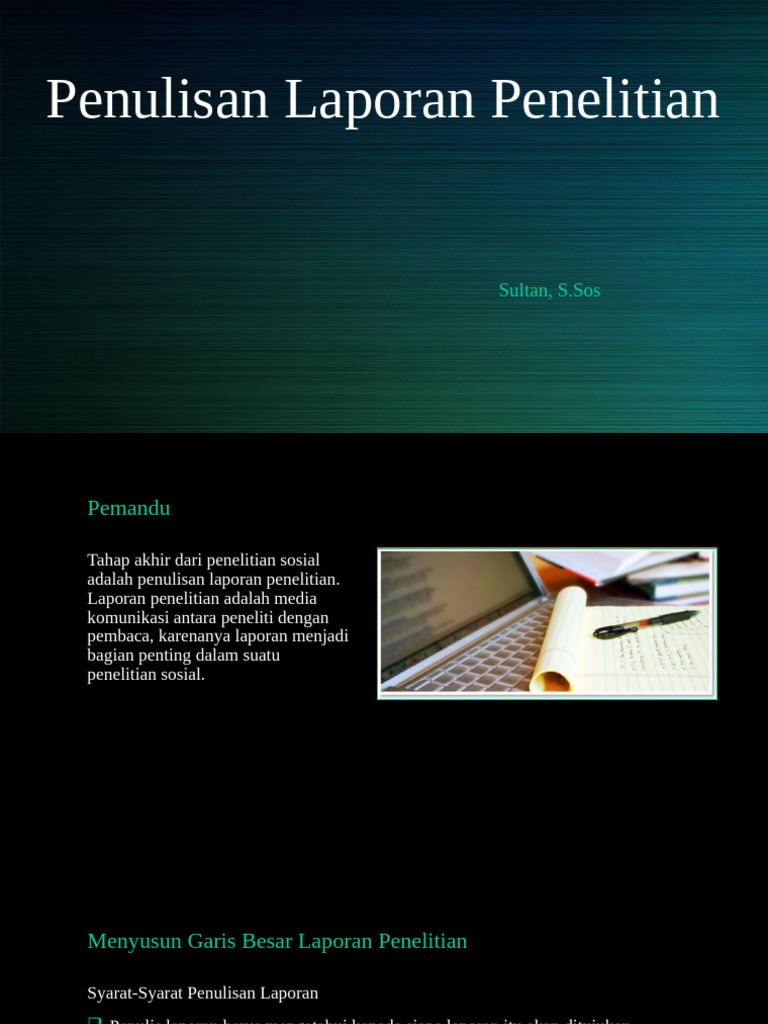 Bab 4.C. Penulisan Laporan Penelitian | PDF