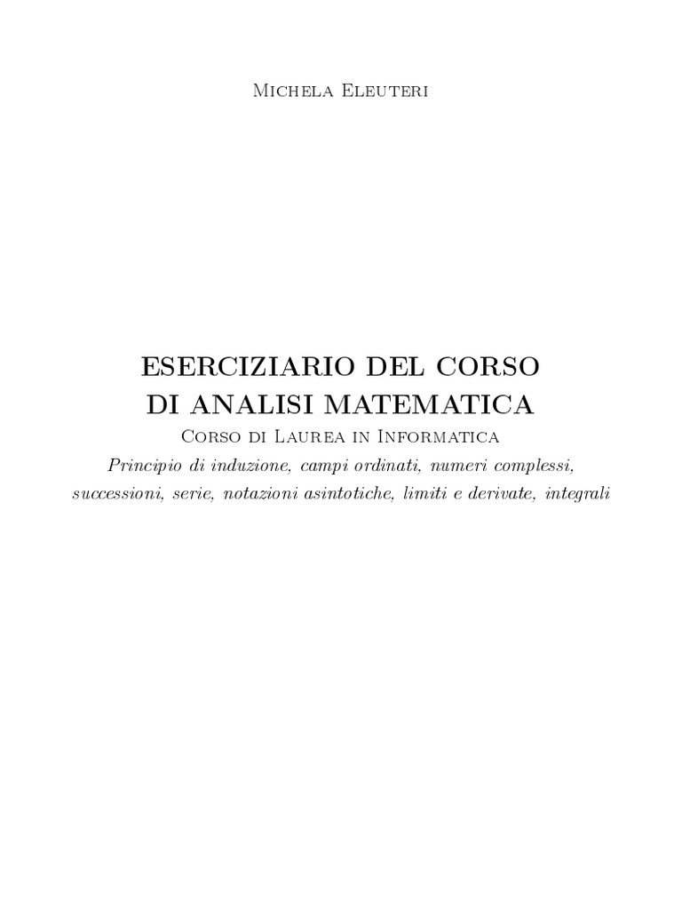 (E1) Eserciziario - 22.23 | PDF
