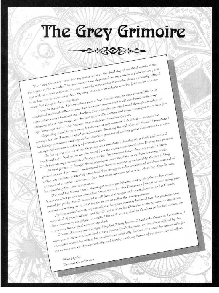 The Grey Grimoire | PDF