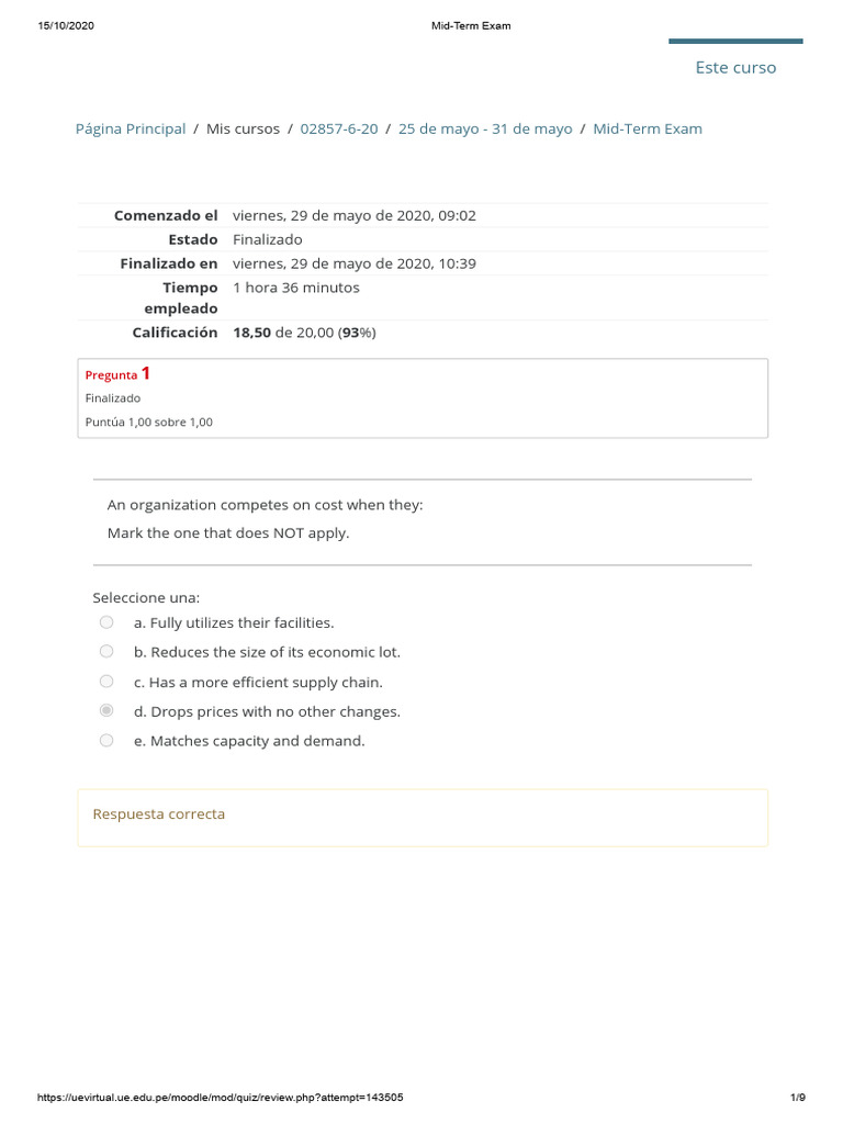 Mid-Term Exam. | PDF