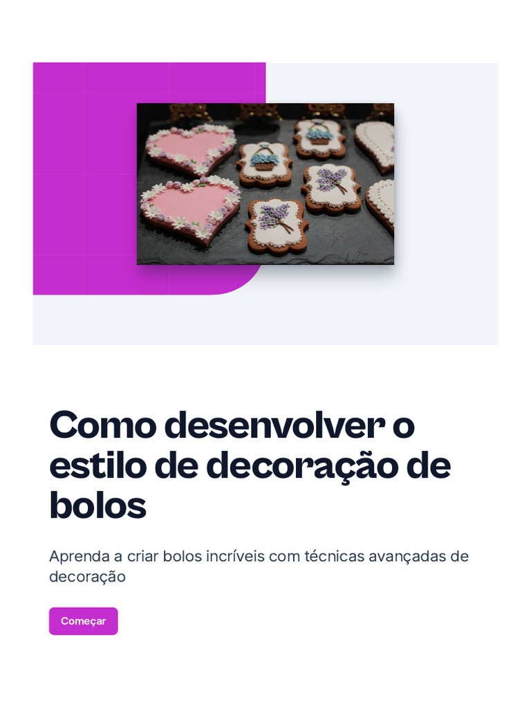 Como Desenvolver o Estilo de Decoracao de Bolos | PDF