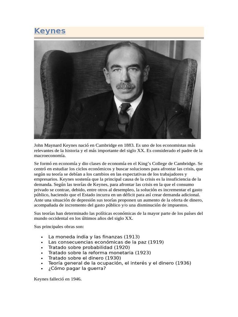 Keynes | PDF