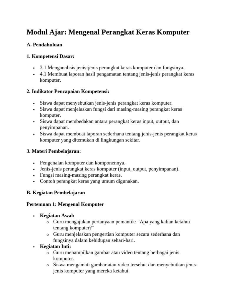 Modul Ajar | PDF