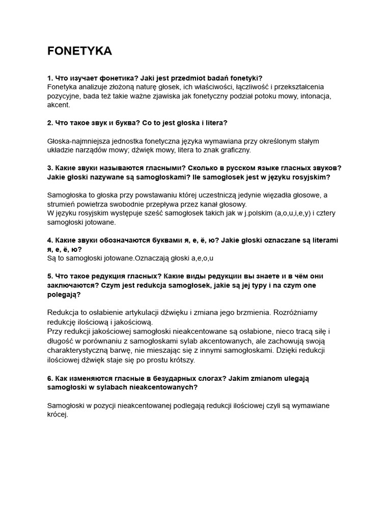 FONETYKA | PDF