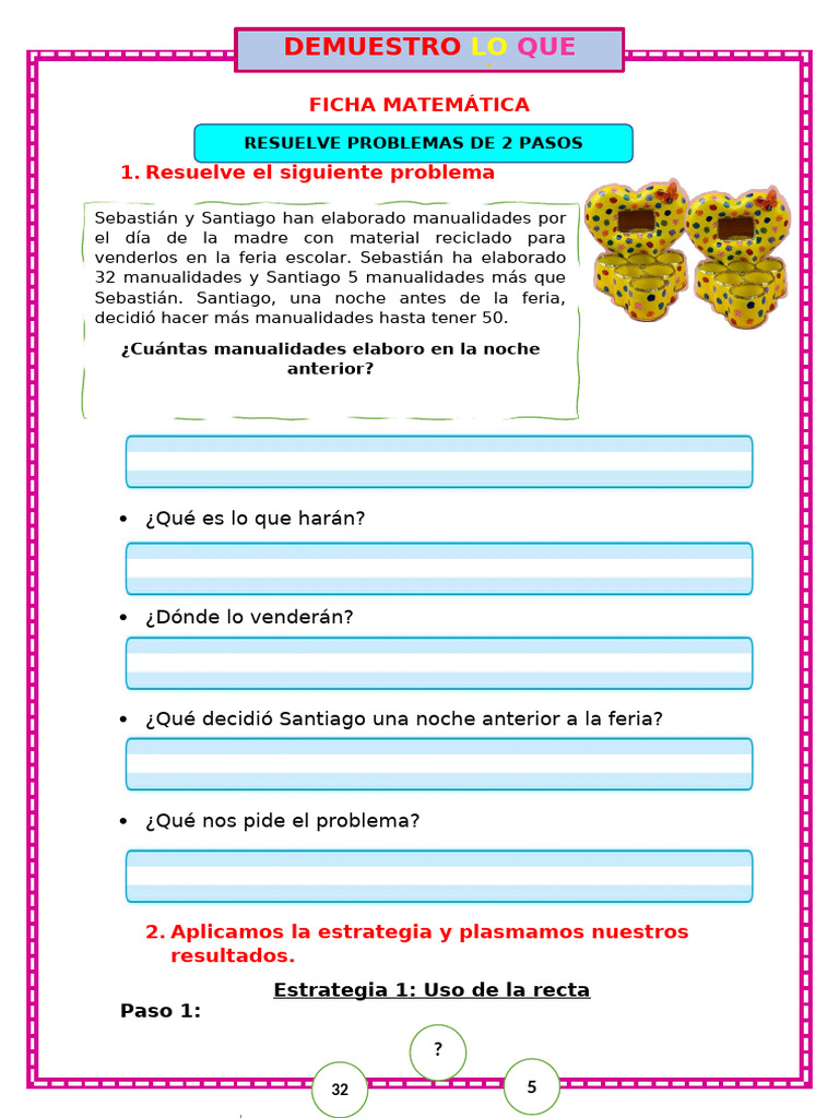 Ficha Mate - Problemas de 2 Pasos | PDF