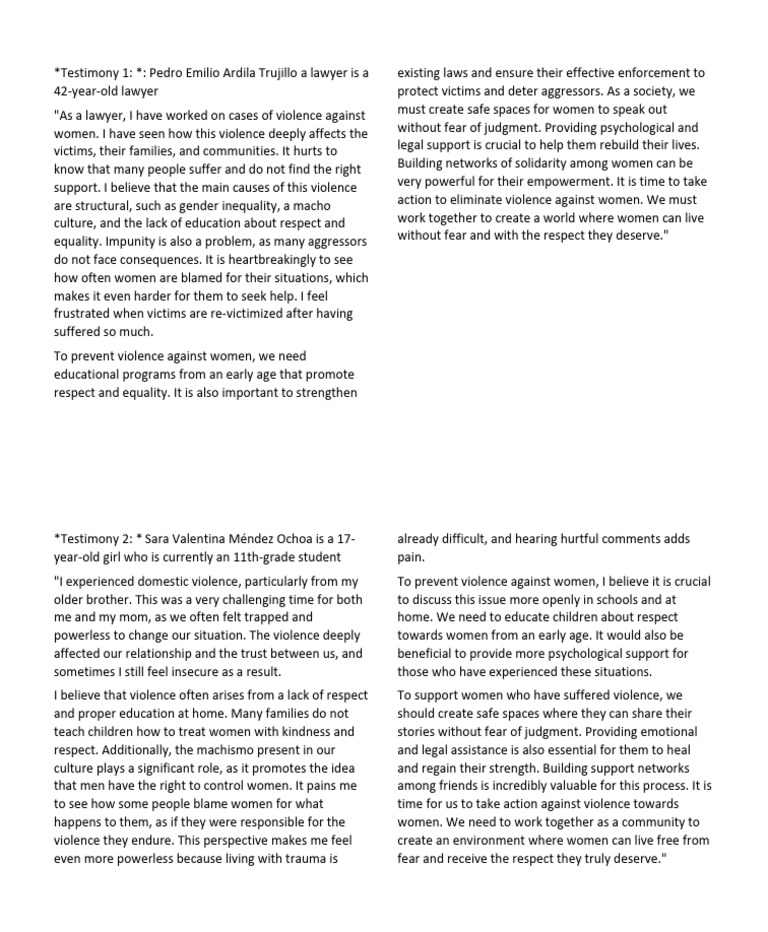 Testimony Book | PDF