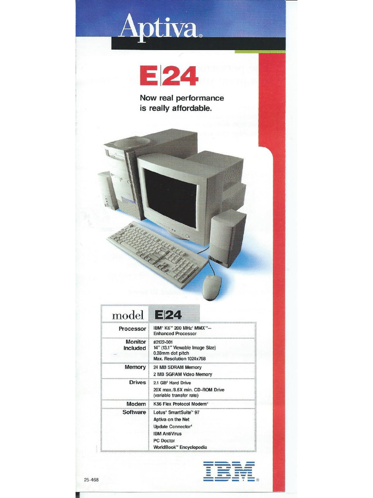 Ibm Aptiva E24 | PDF