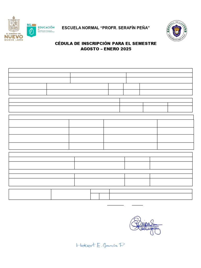 2 CEDULA DE INSCRIPCION 2024 PRIM Ok | PDF