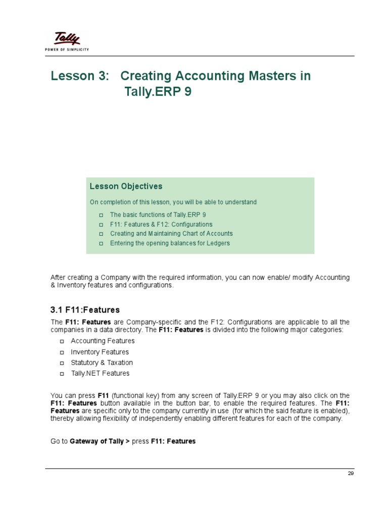 Creating Accounting Masters in Tally | PDF | Debits And Credits | Expense