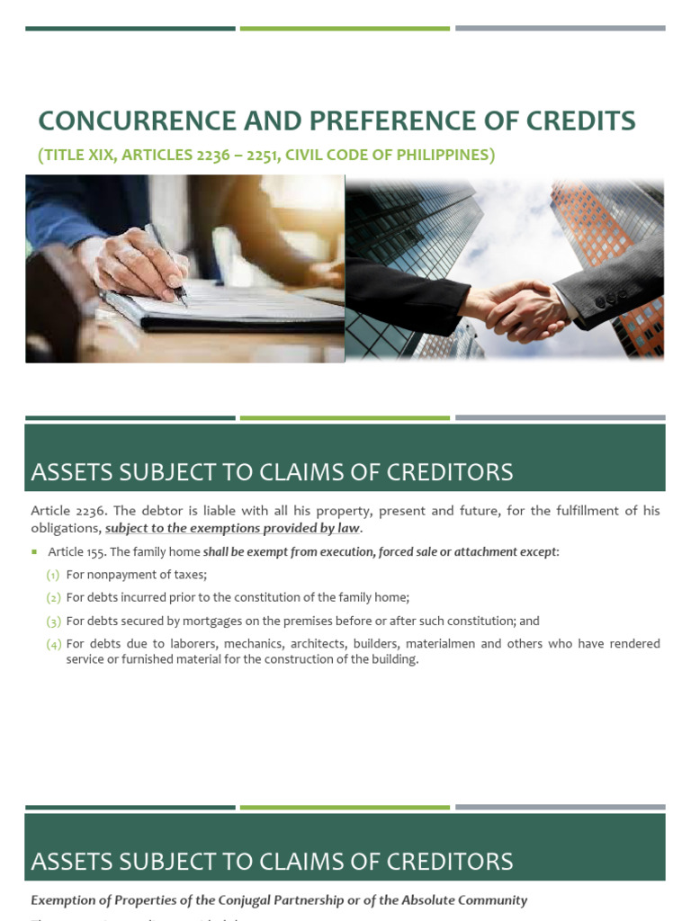 6 Concurrence and Preference of Credits | PDF