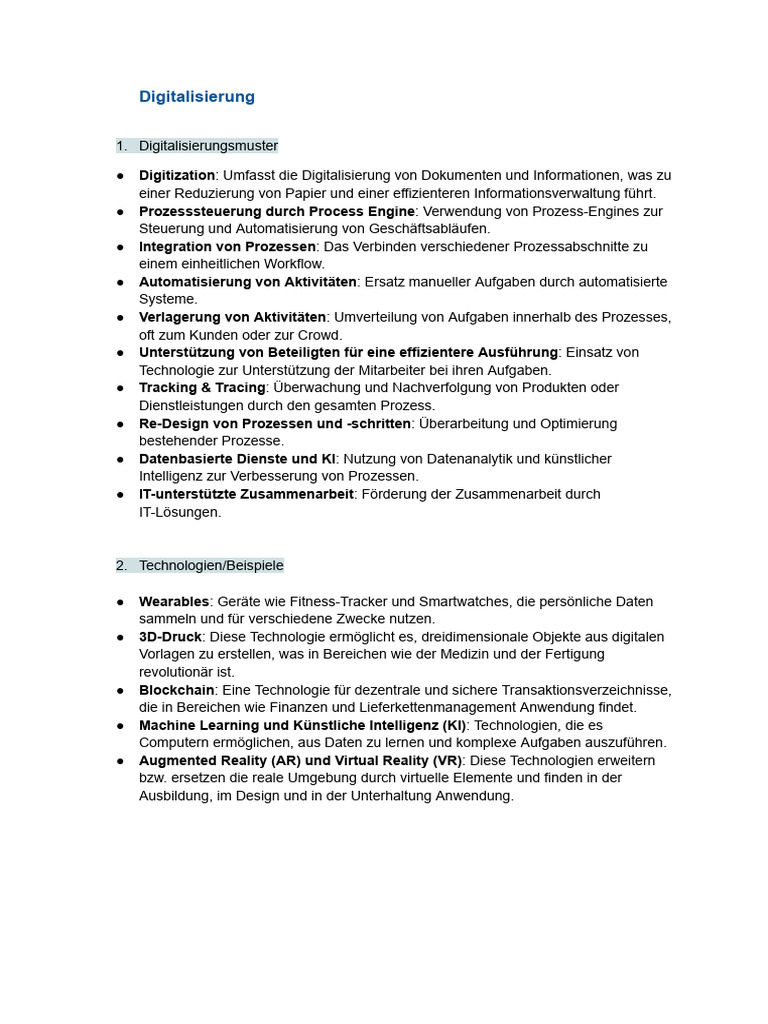 Digitalisierung | PDF