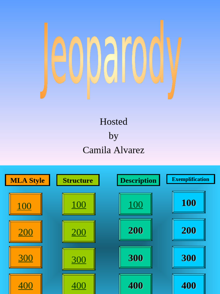 Jeopardy 1 Enc 1101 | PDF