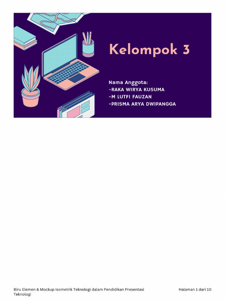 Biru Elemen & Mockup Isometrik Teknologi Dalam Pendidikan Presentasi Teknol - 20240821 - 105018 ...