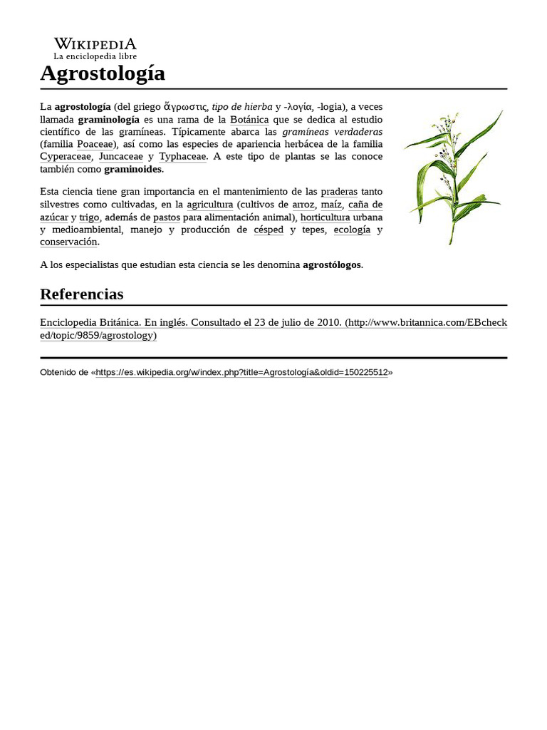 Agrostología | PDF
