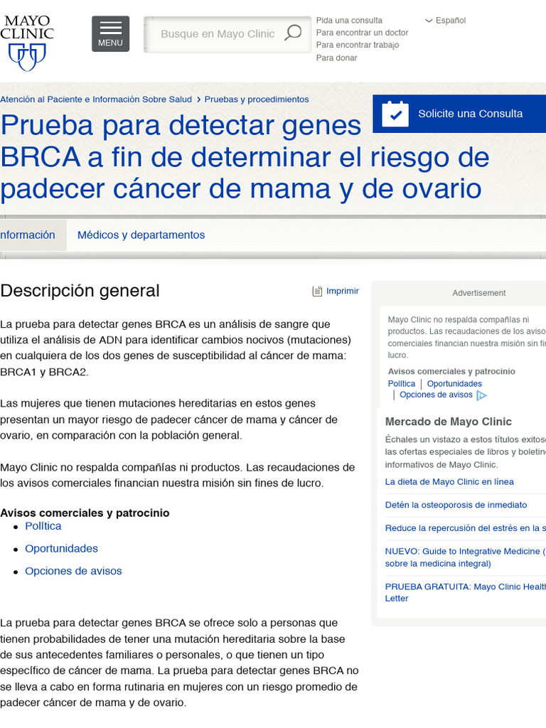 +Ca+de+mama+genes+BRCA+ | PDF