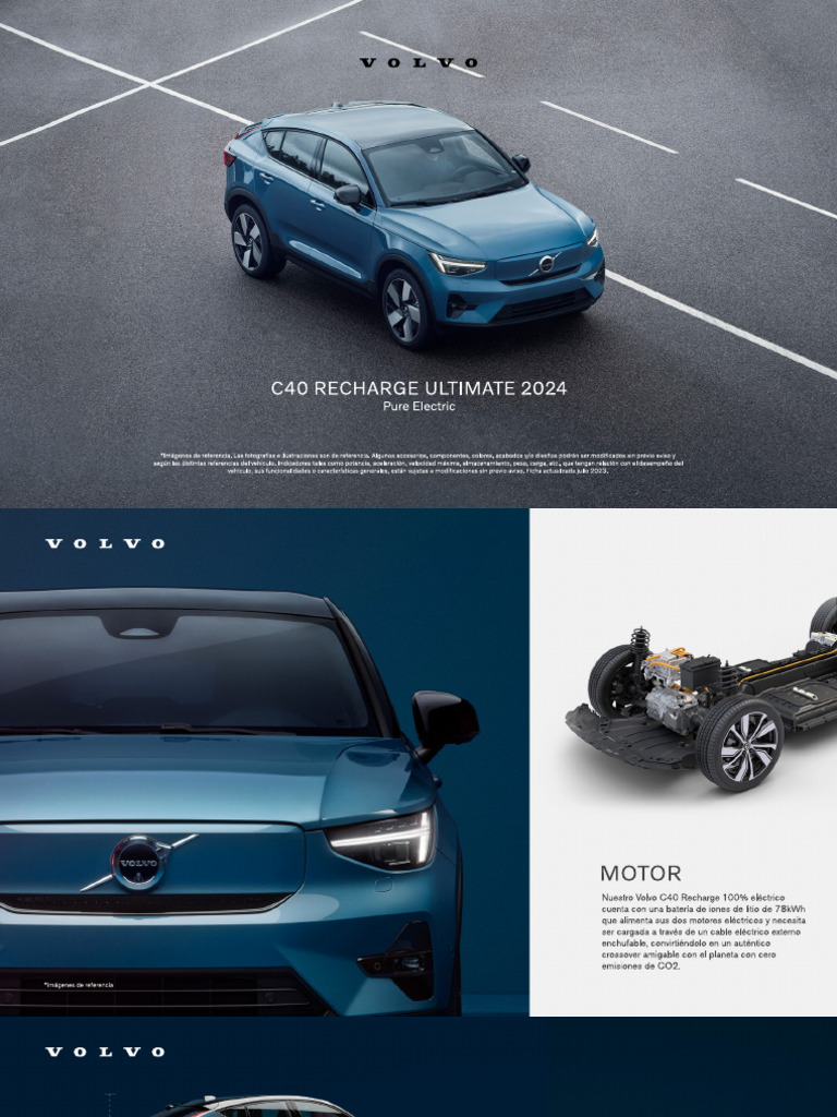 Ficha Volvo C40 Recharge Ultimate PE 2024 | PDF