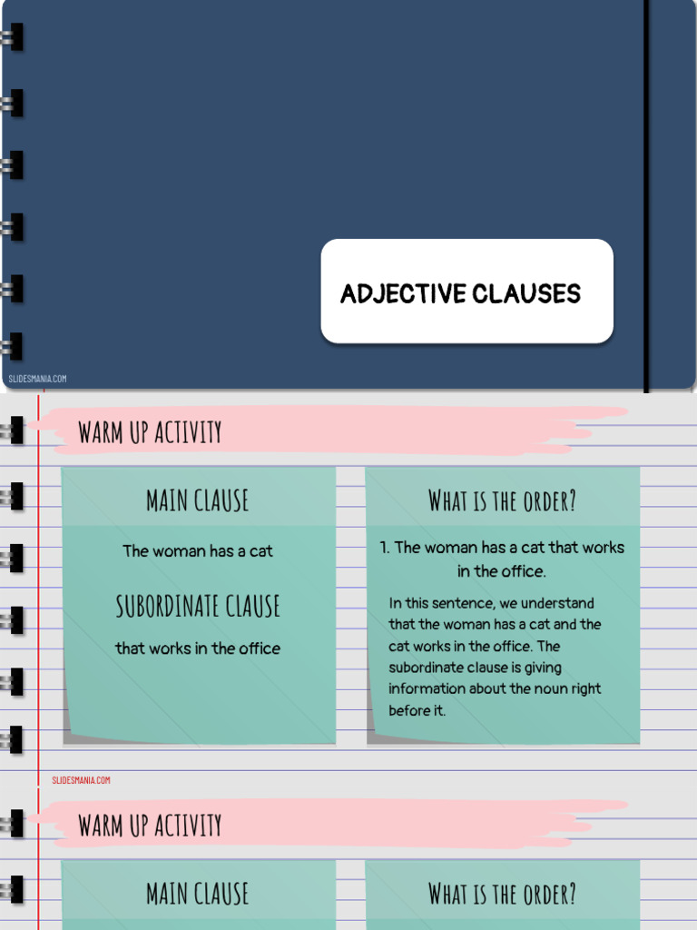 23 ADJECTIVE CLAUSES | PDF